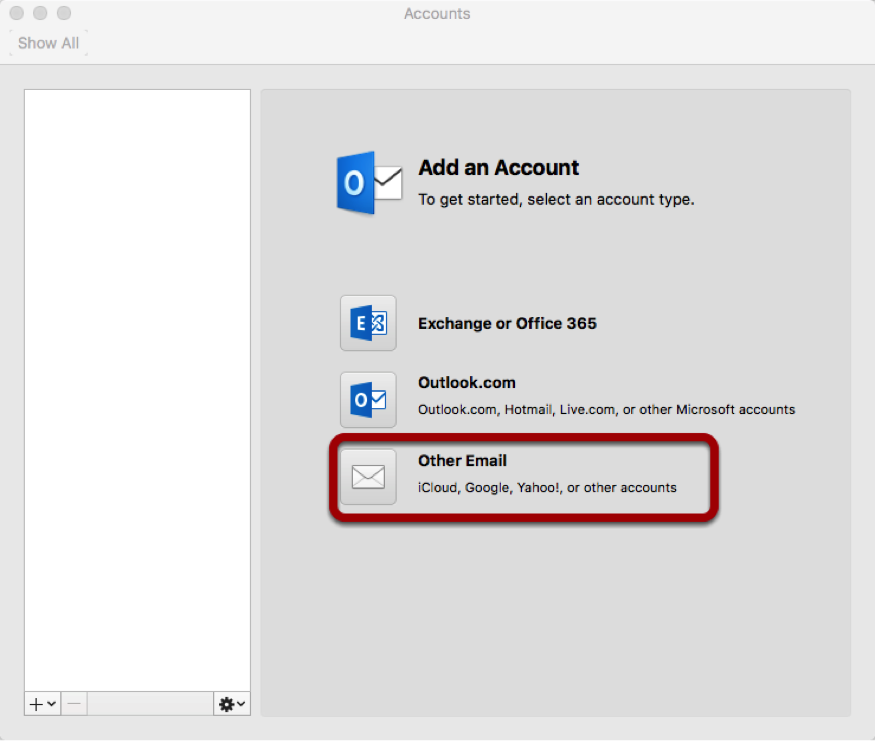 Outlook Email Setup - Sentree